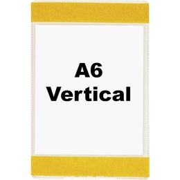 Dokumentenh&uuml;llen, selbstklebend, f&uuml;r A6, Hochformat, kurze Seite offen, VE 10 Stk kaiserkraft
