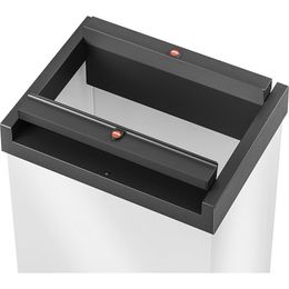 Hailo Schwingdeckel-Abfallbox BIG-BOX SWING, Volumen 52 l, Beh&auml;lter wei&szlig;