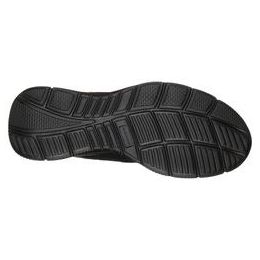 Sneaker Skechers "VERSE-FLASH POINT", Herren, Gr. 42, schwarz, Leder, Textil, Schuhe Sneaker, Freizeitschuh, Halbschuh, Schn&uuml;rschuh mit Memory Foam-Ausstattung