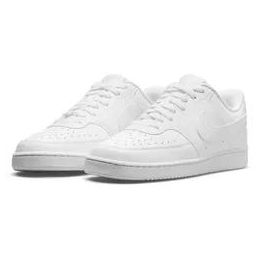 Sneaker Nike SPORTSWEAR "Court Vision Low Next Nature", Damen, Gr. 39, wei&szlig;, Synthetik, Schuhe Skaterschuh Sneaker low, Design auf den Spuren des Air Force 1, Topseller