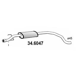 Asso Mittelschalld&auml;mpfer 346047 f&uuml;r Vaughall