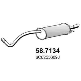 Asso Endschalld&auml;mpfer 587134 f&uuml;r VW