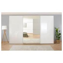 Schwebet&uuml;renschrank Rauch "Kleiderschrank Schrank Garderobe KOLUNA Hochglanz-Front und Spiegel", alpinwei&szlig;, hochglanz wei&szlig;, B:360cm H:229cm T:62cm, Holzwerkstoff, Schr&auml;nke, Schwebet&uuml;renschrank, Breiten 203/271/315/360 cm H&ouml;hen 210/229 cm MADE IN GERMANY
