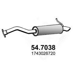 Asso Endschalld&auml;mpfer 547038 f&uuml;r TOYOTA