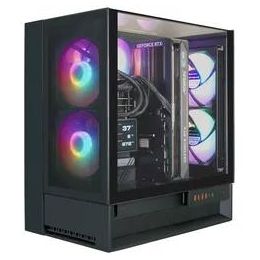 Hyrican COUGAR Gaming-PC "OmnyX BK 8073 AMD Ryzen 9 9950X3D 32GB DDR5 2TB SSD RTX 5090", schwarz, Microsoft Windows 11 Home (64 Bit), 32 GB RAM 2.000 GB SSD, Desktop-PCs, Windows 11, DDR5 RAM, Wasserk&uuml;hlung