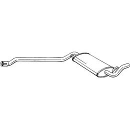 BOSAL Mittelschalld&auml;mpfer 283015 f&uuml;r Audi
