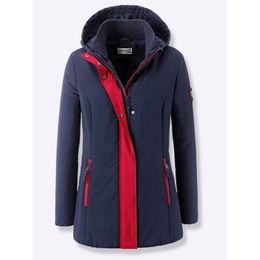 WITT Damen Jacke mit weitenregulierbarer Kapuze, marine, Gr&ouml;&szlig;e 40