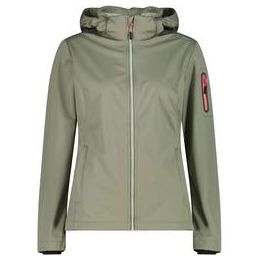 Softshelljacke CMP, Damen, Gr. 48, avocado, Softshell, Obermaterial: 100% Polyester. Futter: 100% Polyester, hoch geschlossener Ausschnitt, eingefasste Kante, Jacken Softshelljacke, Atmungsaktiv & Windabweisend & Wasserabweisend & Leichtes Material