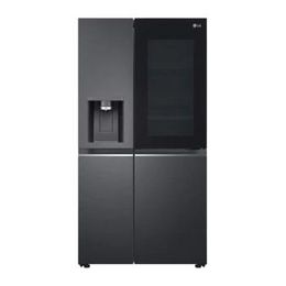 LG Side-by-Side K&uuml;hlschrank mit InstaView Door-in-Door&reg; (EEK E, 635L, 179cm hoch) mit Eis, Crushed Ice, Wasserspenr, Festwasseranschluss & Craft Ice GSXB90MC GSXB90MC