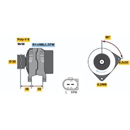 Bosch Generator 0986045310 f&uuml;r VW