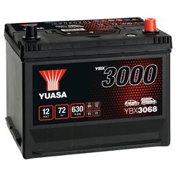 Yuasa Starterbatterie ybx3068 12V 68Ah 600A f&uuml;r Ford Volvo Mercedes TOYOTA HYUNDAI KIA VW NISSAN DAIHATSU ISUZU MAZDA Audi