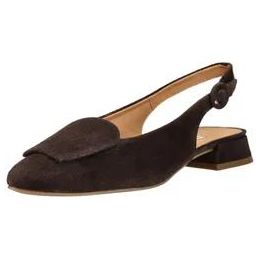 Ballerina Paul Green "Paul Green Ballerinas Leder", Damen, Gr. 40,5, moro, Leder, Schuhe Ballerina