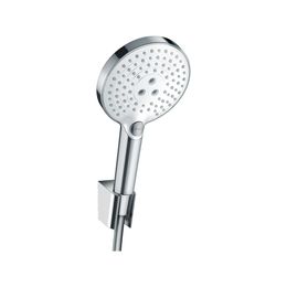 Hansgrohe Brausehalter-Set Raindance Select S 1600mm Brauseschlauch, wei&szlig;/chrom, 3jet (26721400)