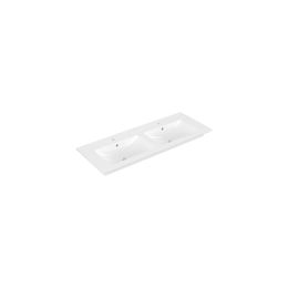 Villeroy & Boch V&B M&ouml;bel-Doppelwaschtisch VENTICELLO 130x50cm, 2 HL, mit &Uuml;berlauf, wei&szlig; ; Villeroy & Boch (4111DL01)