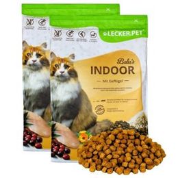 LYRA PET Lecker.Pet Balu's Indoor Gefl&uuml;gel Katzenfutter Trockenfutter Vollnahrung 5 kg