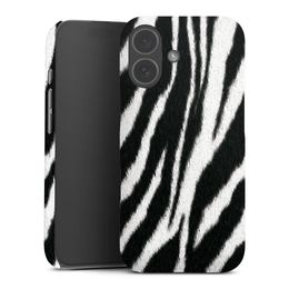 DeinDesign iPhone 17 Handy Premium Case Smartphone Handyh&uuml;lle Schutzh&uuml;lle gl&auml;nzend Muster Zebra Fur Premium Case