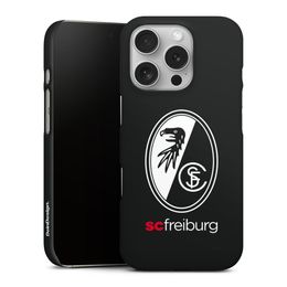 DeinDesign iPhone 16 Pro Handy Premium Case Smartphone Handyh&uuml;lle Schutzh&uuml;lle matt Sc Freiburg Official Licensed Product Coat Of Arms Premium Case