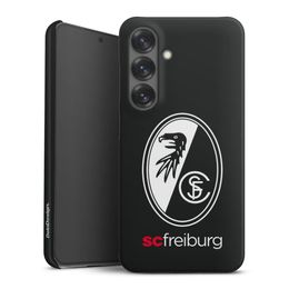 DeinDesign Galaxy S25 Handy Premium Case Smartphone Handyh&uuml;lle Schutzh&uuml;lle matt Sc Freiburg Official Licensed Product Coat Of Arms Premium Case