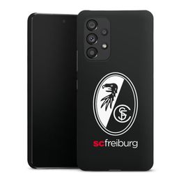 DeinDesign Galaxy A53 5G Handy Premium Case Smartphone Handyh&uuml;lle Schutzh&uuml;lle matt Sc Freiburg Official Licensed Product Coat Of Arms Premium Case