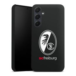 DeinDesign Galaxy A55 5G Handy Premium Case Smartphone Handyh&uuml;lle Schutzh&uuml;lle gl&auml;nzend Sc Freiburg Official Licensed Product Coat Of Arms Premium Case