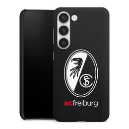 DeinDesign Galaxy S23 Handy Premium Case Smartphone Handyh&uuml;lle Schutzh&uuml;lle matt Sc Freiburg Official Licensed Product Coat Of Arms Premium Case