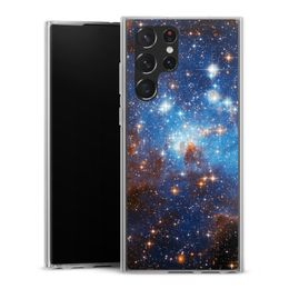 DeinDesign Galaxy S22 Ultra Handy Silikon H&uuml;lle Case transparent Handyh&uuml;lle Weltall Star Galaxy Silikon Case