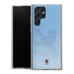 DeinDesign Galaxy S22 Ultra Handy Silikon H&uuml;lle Case transparent Handyh&uuml;lle Official Licensed Product Logo Tsv 1860 M&uuml;nchen Silikon Case