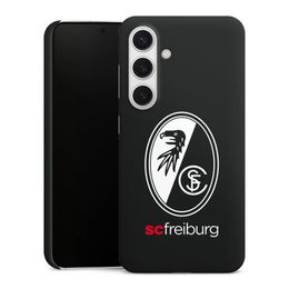 DeinDesign Galaxy S24 Handy Premium Case Smartphone Handyh&uuml;lle Schutzh&uuml;lle matt Sc Freiburg Official Licensed Product Coat Of Arms Premium Case