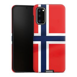 DeinDesign Galaxy S20 Handy Panzer Handyh&uuml;lle robuste Outdoor H&uuml;lle Schutzh&uuml;lle matt Flag Norway Flags Tough Case