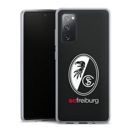 DeinDesign Galaxy S20 FE 5G Handy Silikon H&uuml;lle Case transparent Handyh&uuml;lle Sc Freiburg Official Licensed Product Coat Of Arms Silikon Case