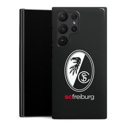 DeinDesign Galaxy S23 Ultra Handy Premium Case Smartphone Handyh&uuml;lle Schutzh&uuml;lle gl&auml;nzend Sc Freiburg Official Licensed Product Coat Of Arms Premium Case