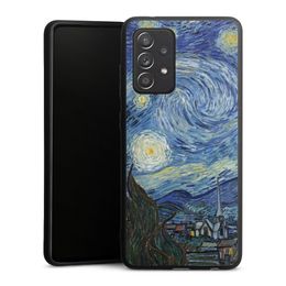 DeinDesign Galaxy A52s 5G Handy Premium Silikon H&uuml;lle Handyh&uuml;lle schwarz Case The Starry Night Kunst Silikon Premium Case