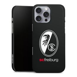 DeinDesign iPhone 16 Pro Max Handy Premium Case Smartphone Handyh&uuml;lle Schutzh&uuml;lle gl&auml;nzend Sc Freiburg Official Licensed Product Coat Of Arms Premium Case