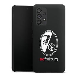 DeinDesign Galaxy A53 5G Handy Premium Case Smartphone Handyh&uuml;lle Schutzh&uuml;lle gl&auml;nzend Sc Freiburg Official Licensed Product Coat Of Arms Premium Case