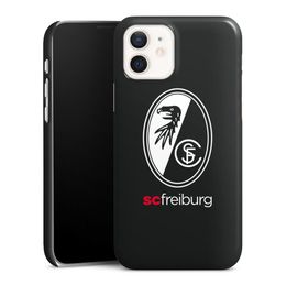 DeinDesign iPhone 12 Handy Premium Case Smartphone Handyh&uuml;lle Schutzh&uuml;lle gl&auml;nzend Sc Freiburg Official Licensed Product Coat Of Arms Premium Case