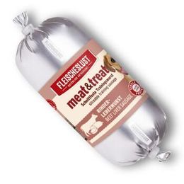 Fleischeslust Trainingswurst meat & treat Rinderleberwurst 15x200g