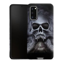 DeinDesign Galaxy S20 Handy Panzer Handyh&uuml;lle robuste Outdoor H&uuml;lle Schutzh&uuml;lle matt Halloween Skull Totenkopf Tough Case
