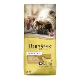 Burgess Adult &ndash; Trockenfutter f&uuml;r erwachsene Katzen mit Huhn & Ente, ausgewogene Premium-Rezeptur 10KG