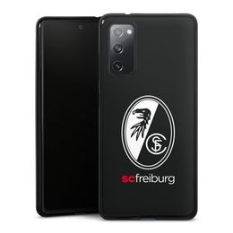 DeinDesign Galaxy S20 FE Handy Silikon H&uuml;lle Case schwarz Handyh&uuml;lle Sc Freiburg Official Licensed Product Coat Of Arms