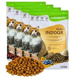 LYRA PET Lecker.Pet Balu's Indoor Gefl&uuml;gel Katzenfutter Trockenfutter Vollnahrung 10 kg