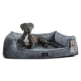 tierlando &reg; Orthop&auml;disches Hundebett FRANKLIN Kuscheliger Teddy-Stoff - Hundesofa