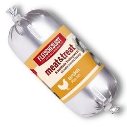 Fleischeslust Trainingswurst meat & treat Gefl&uuml;gel 15x200g