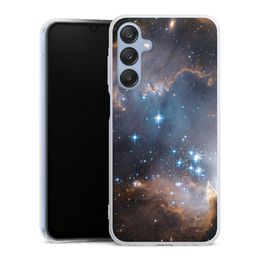 DeinDesign Galaxy A25 5G Handy Silikon H&uuml;lle Case transparent Handyh&uuml;lle Star Galaxy Weltall Silikon Case