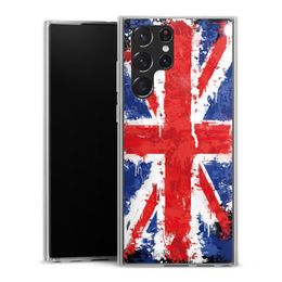 DeinDesign Galaxy S22 Ultra Handy Silikon H&uuml;lle Case transparent Handyh&uuml;lle England Union Jack Flag Silikon Case