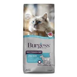 Burgess Pet Care Neutered Cat Chicken &ndash; Trockenfutter f&uuml;r kastrierte Katzen mit Huhn 10KG