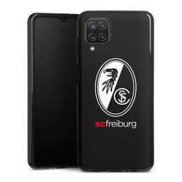 DeinDesign Galaxy A12 Handy Silikon H&uuml;lle Case schwarz Handyh&uuml;lle Sc Freiburg Official Licensed Product Coat Of Arms