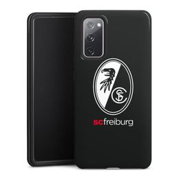 DeinDesign Galaxy S20 FE 5G Handy Panzer Handyh&uuml;lle robuste Outdoor H&uuml;lle Schutzh&uuml;lle gl&auml;nzend Coat Of Arms Official Licensed Product Sc Freiburg Tough Case