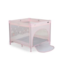 Cangaroo Laufstall Joyzi Matratze Reisebett faltbar Tasche vier Pl&uuml;schfiguren rosa