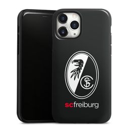 DeinDesign iPhone 11 Pro Handy Panzer Handyh&uuml;lle robuste Outdoor H&uuml;lle Schutzh&uuml;lle gl&auml;nzend Sc Freiburg Official Licensed Product Coat Of Arms Tough Case