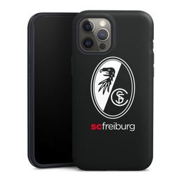 DeinDesign iPhone 12 Pro Handy Panzer Handyh&uuml;lle robuste Outdoor H&uuml;lle Schutzh&uuml;lle matt Sc Freiburg Official Licensed Product Coat Of Arms Tough Case
